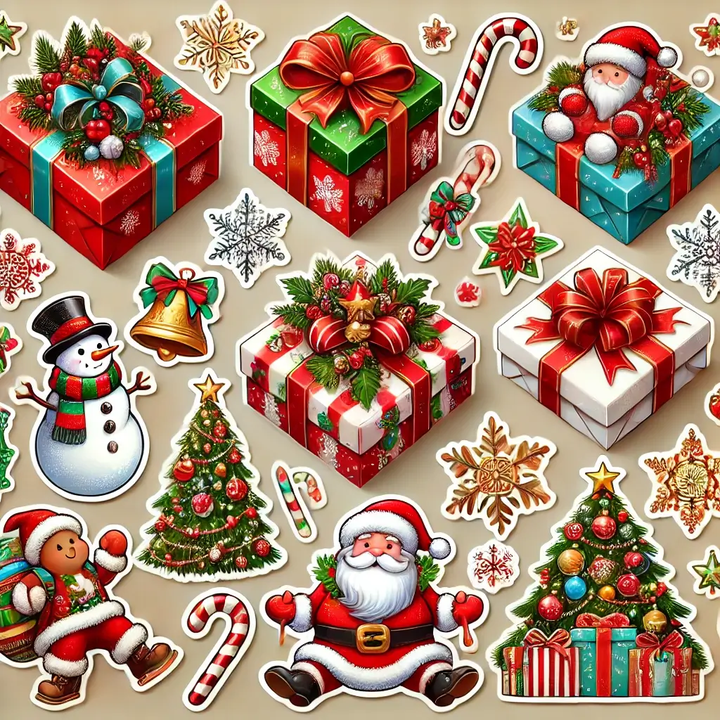 Custom Christmas Stickers | Personalized Labels & Tags | Estickers ...