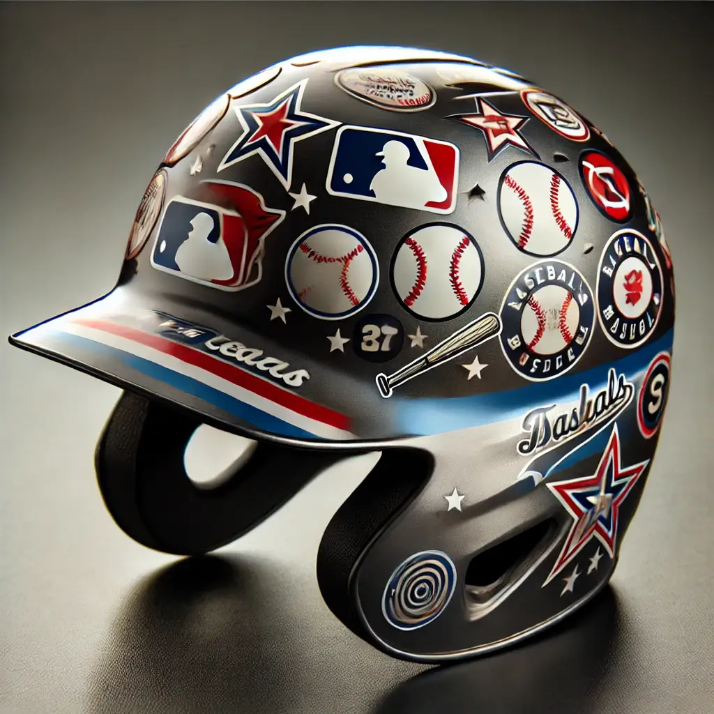Buy Custom Baseball helmet decals Online | Estickers Australia