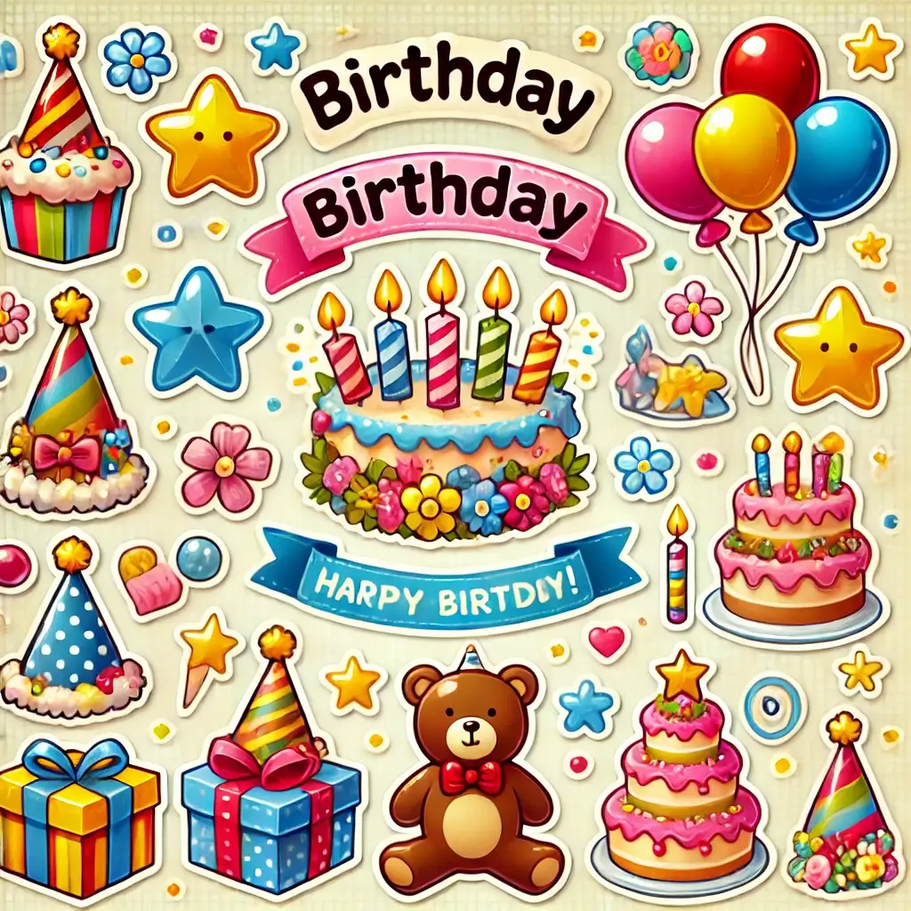 Birthday Stickers | Buy Birthday Stickers Online | Estickers Australia
