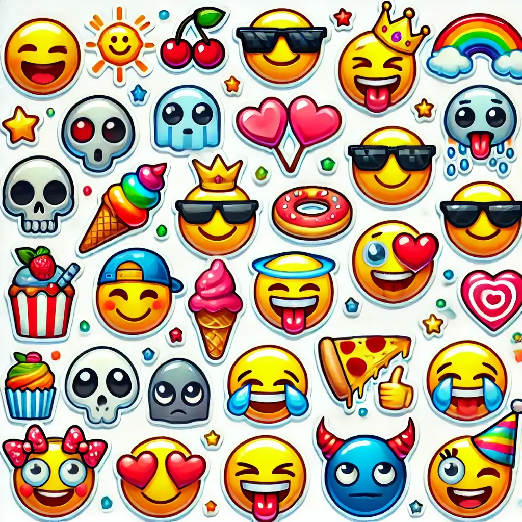 Emoji stickers | Print custom Emoji stickers | Estickers Australia