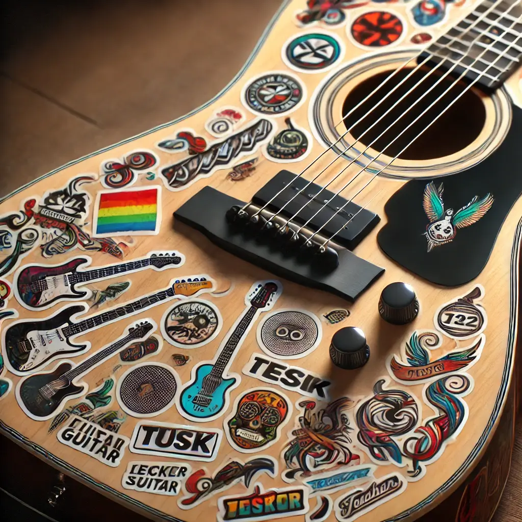 Buy Custom Guitar Stickers Online | Estickers Australia